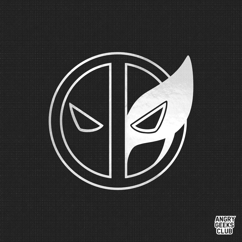 Deadpool X Wolverine Logo Vinyl Decal Sticker Pop Culture Geek Art - Etsy