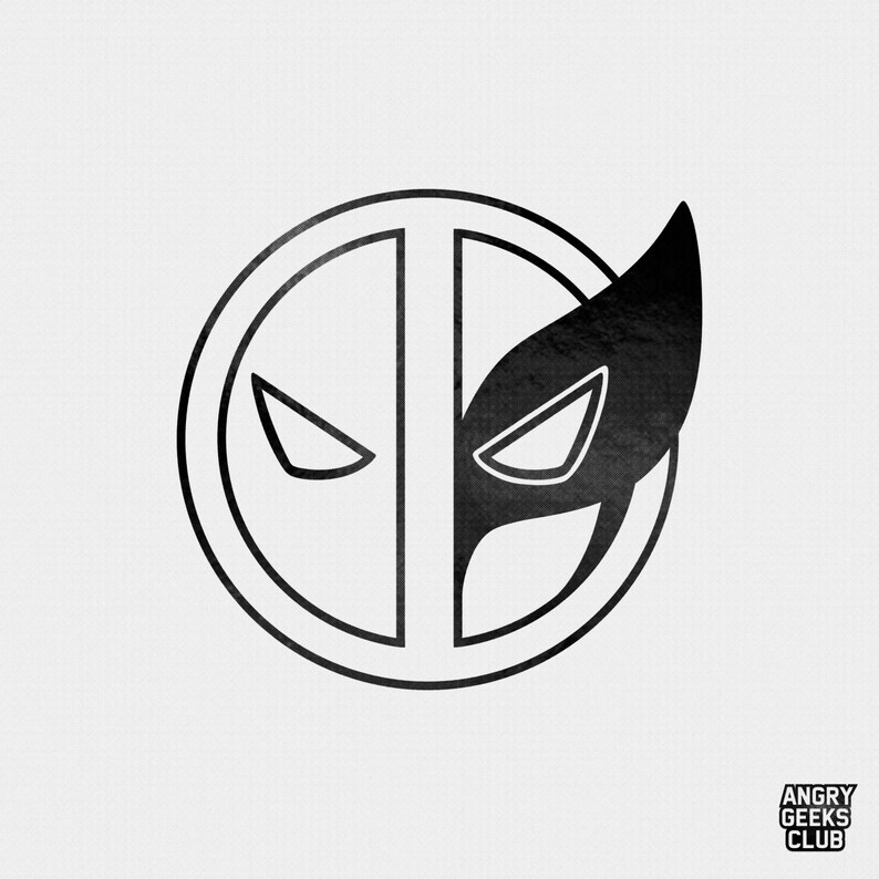 Deadpool X Wolverine Logo Vinyl Decal Sticker Pop Culture Geek Art - Etsy