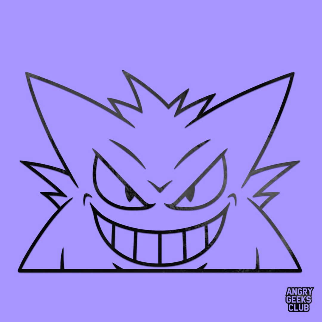 Gengar Vinyl Decal Sticker Anime Pop Culture Geek Art - Etsy