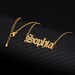 Personalized Old English Name Gold Necklace for Women Best - Etsy