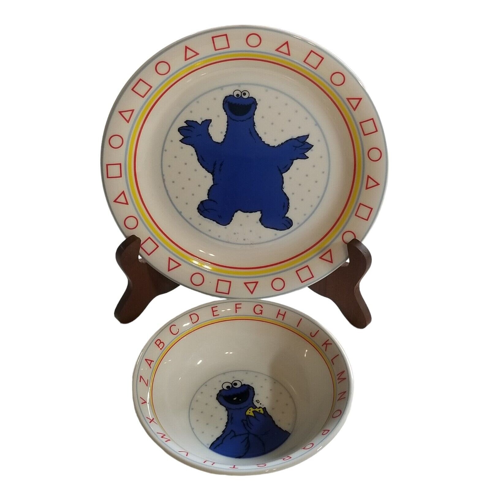 Sesame Street Childs Plate Bowl Porcelain Big Bird 2 Pc Set - Etsy