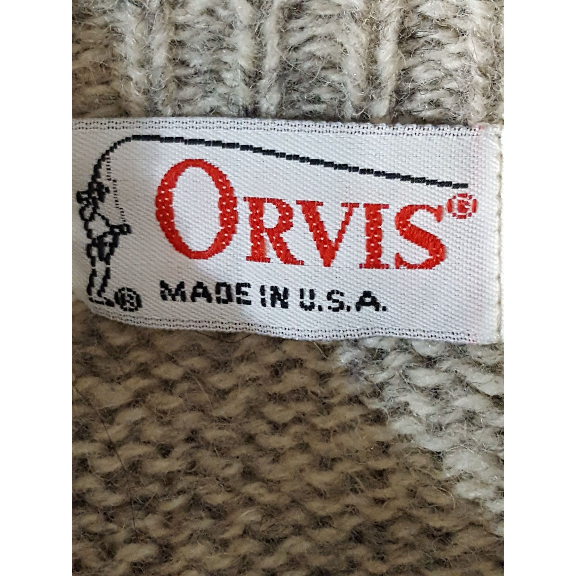 Vintage Orvis Knit Wool Sweater XL Made in USA Elbow Patches - Etsy