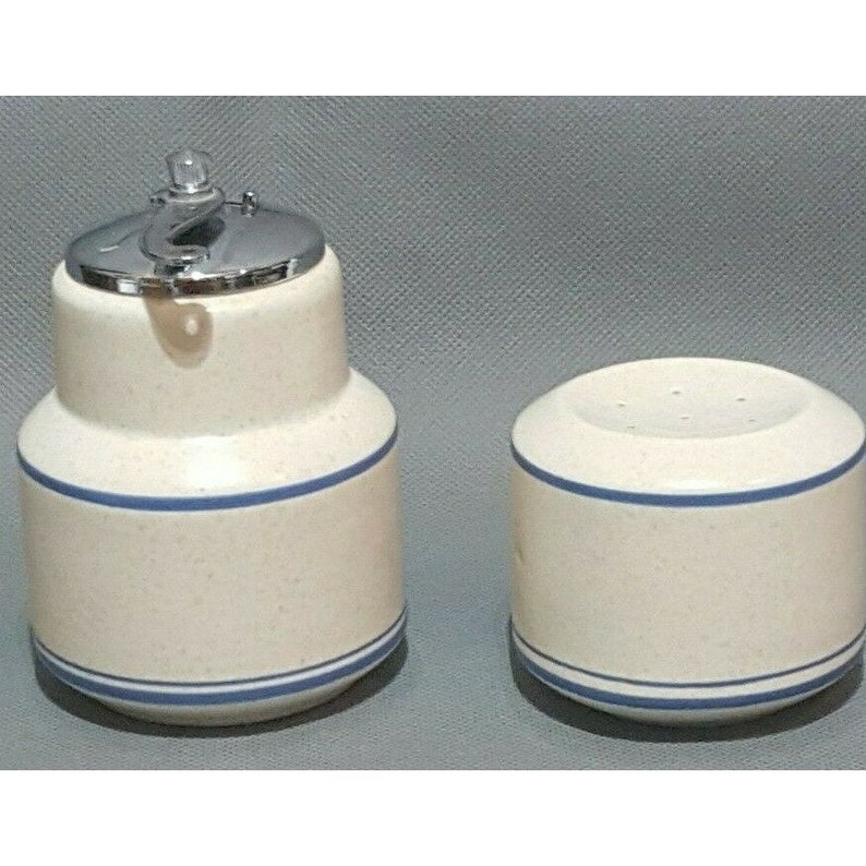 Vtg Lenox TEMPER-WARE Blue Skies Salt Shaker and Pepper Grinder - Etsy