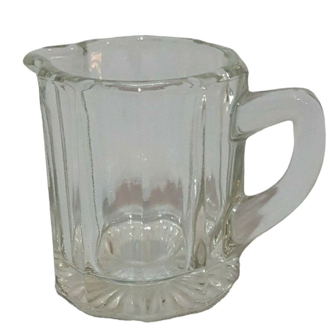 Vintage Clear Glass CREAMER Pitcher Small 3" Heavy - Etsy