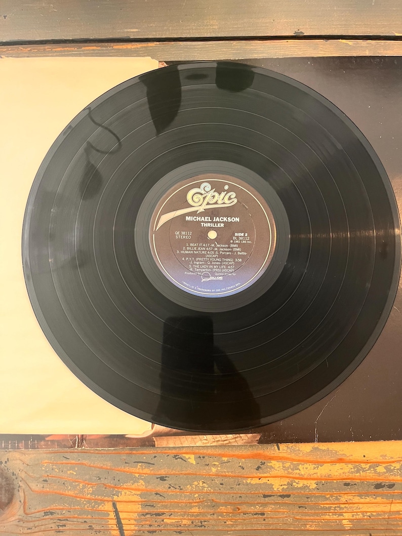 Michael Jackson “thriller” Vintage Vinyl, Classic Record Album, Gift ...