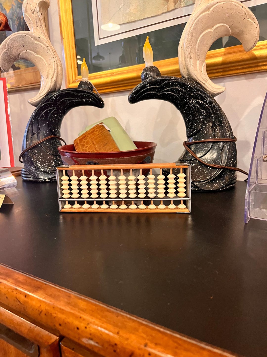 Vintage Miniature Wood and Metal Abacus Calculator - Etsy