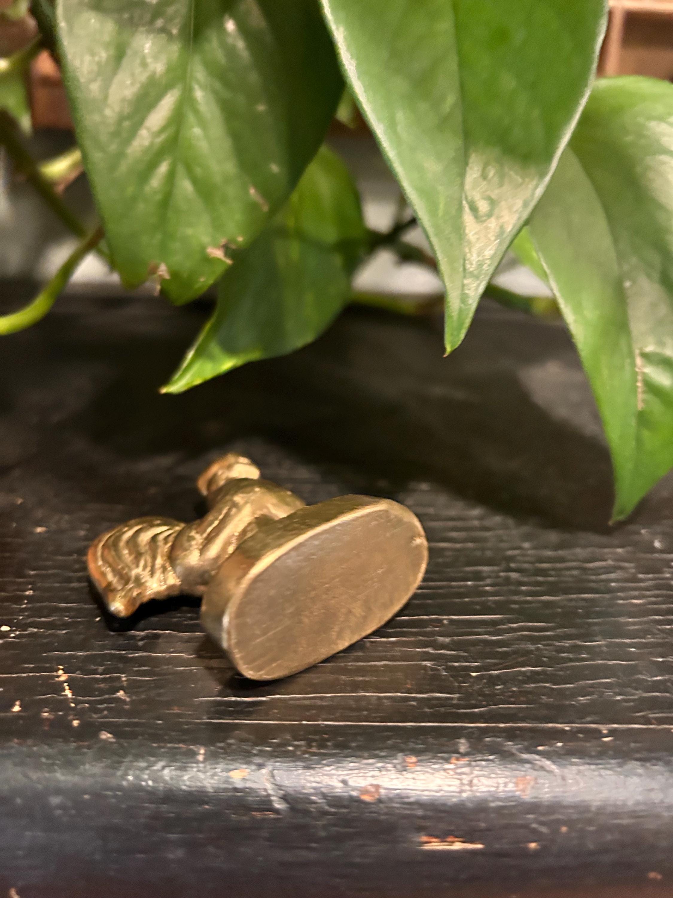 Vintage French Brass Rooster Figurine, Valleau, Paperweight, Farmhouse ...
