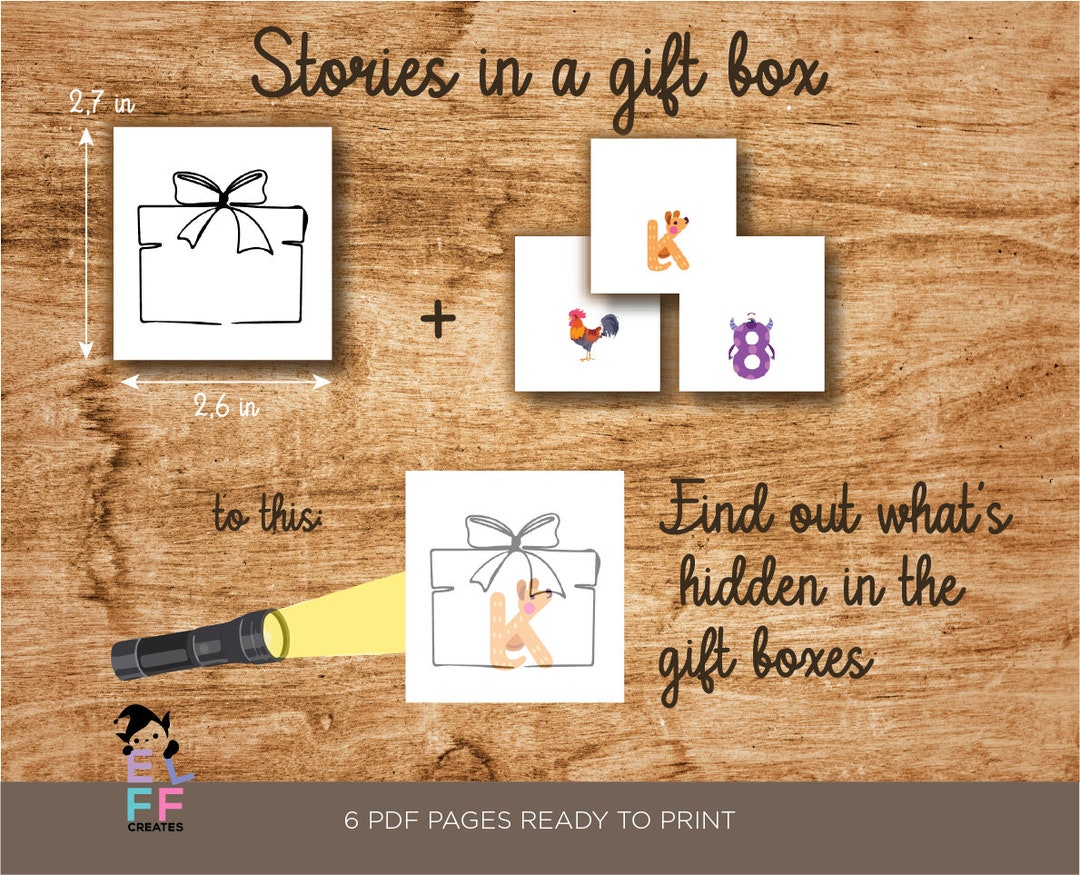 FLASHLIGHT Reveal Guessing Matching Card Game for Toddlers, Stories in ...