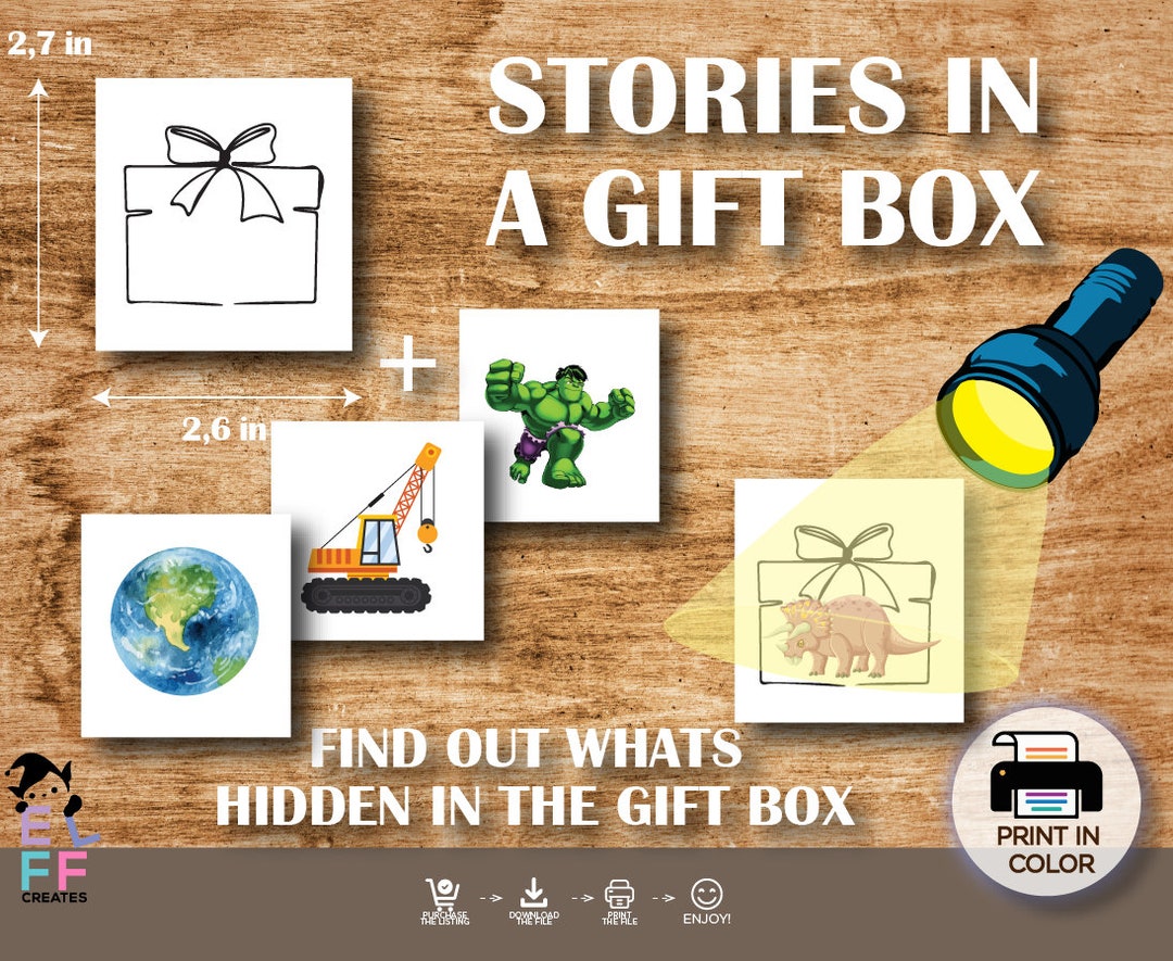 FLASHLIGHT Reveal Guessing Matching Card Game for Toddlers, Stories in ...