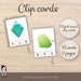 Printable Clip Cards Shapes and Colors Alphabet Clip Cards Montessori ...