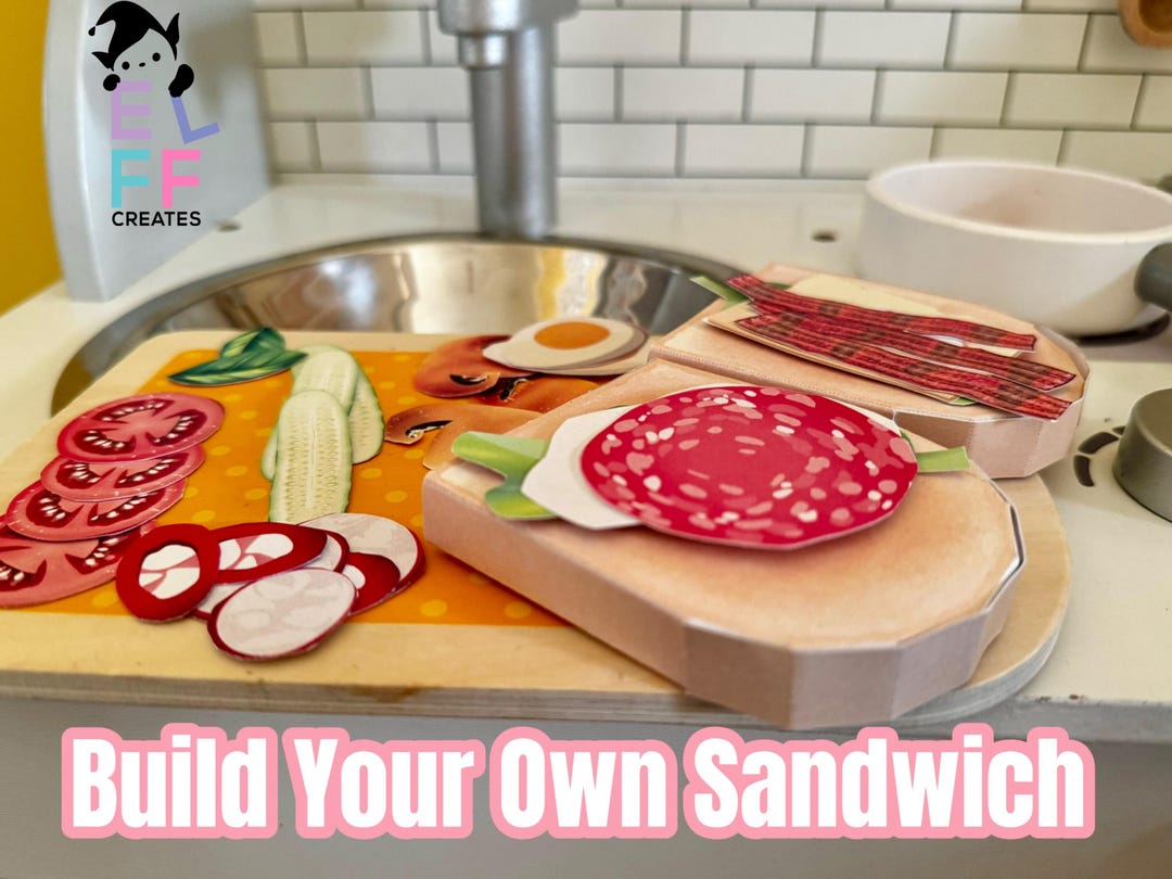 Printable Sandwich Set for Kids - Paper Craft Activity - Toddler ...
