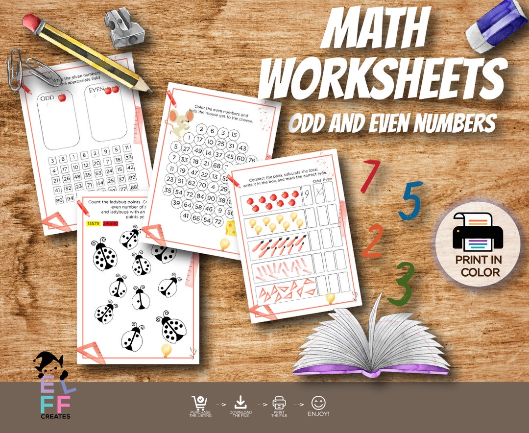 Printable MATH Worksheets - Homeschool Montessori Materials - Printable ...
