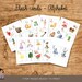 ALPHABET ACTIVITY SET Watercolor Poster Montessori Flashcards Bundle ...