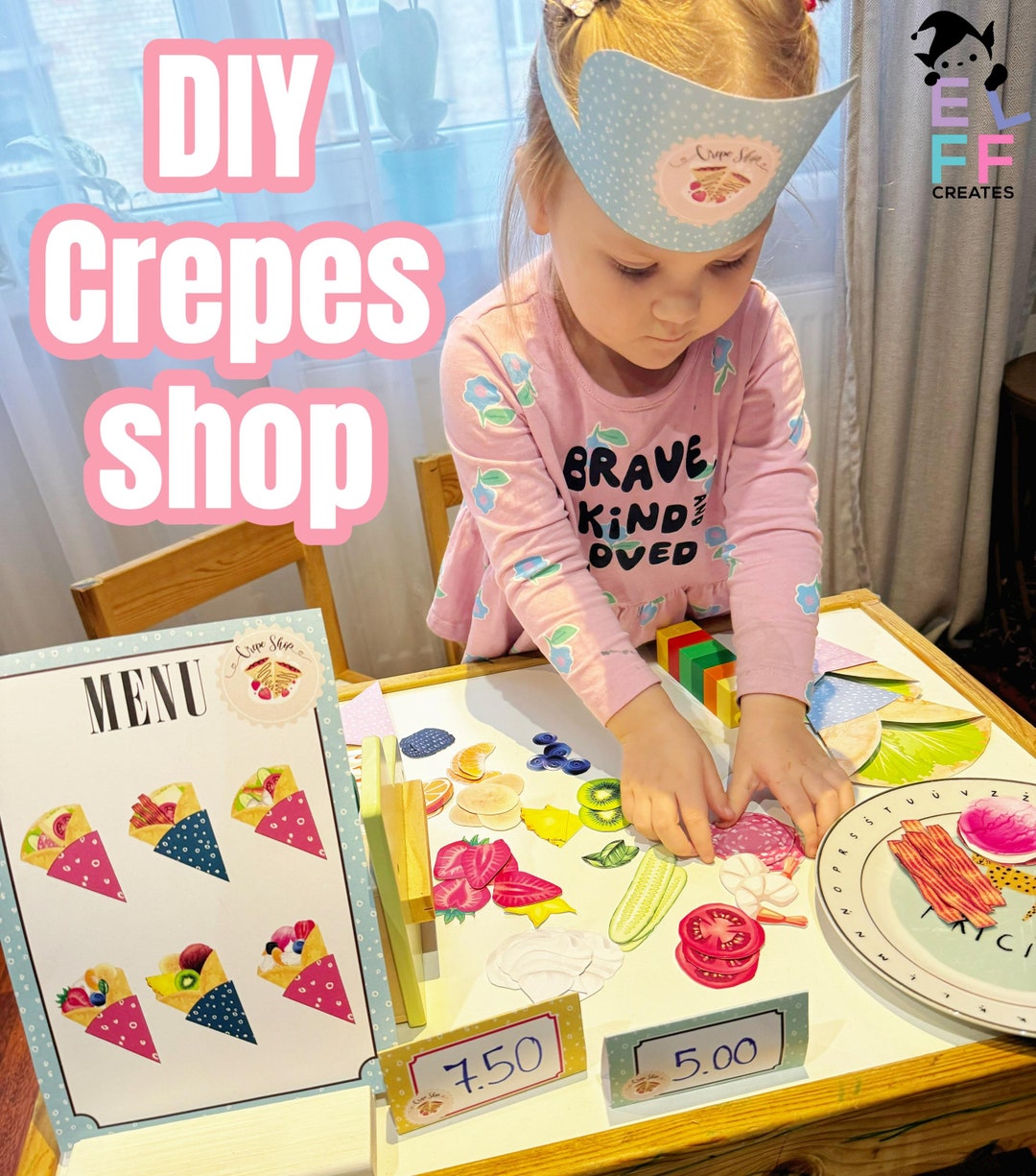 Printable Crepes Set for Kids - Paper Craft Activity - Toddler ...