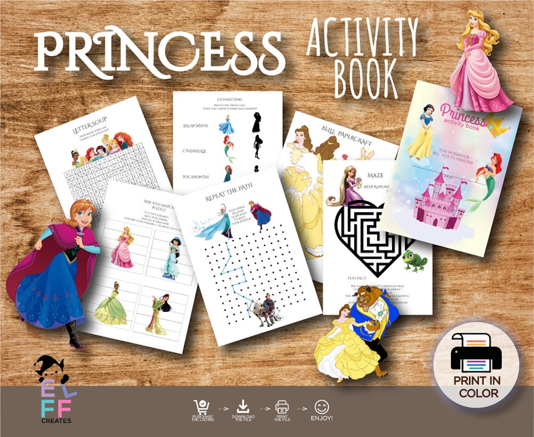 Printable Princess Worksheets Homeschool Montessori Materials Preschool ...