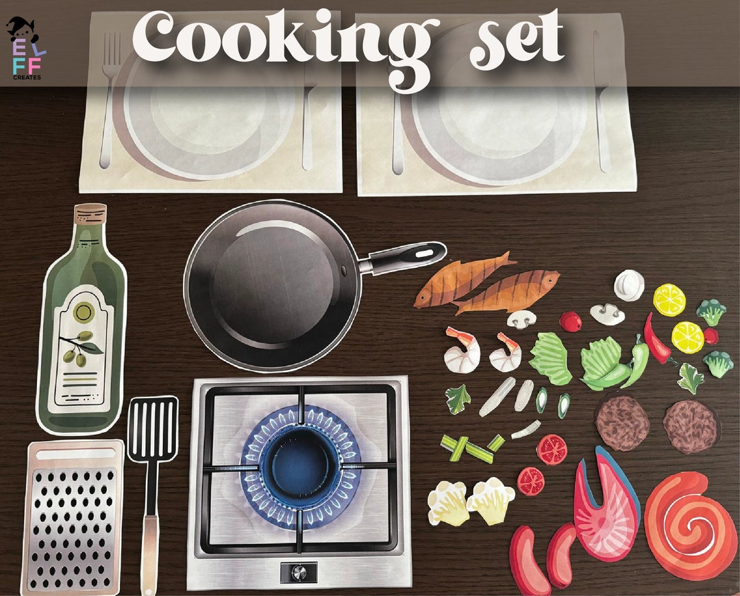 Printable Cooking Set for Kids - Paper Craft Activity - Toddler ...