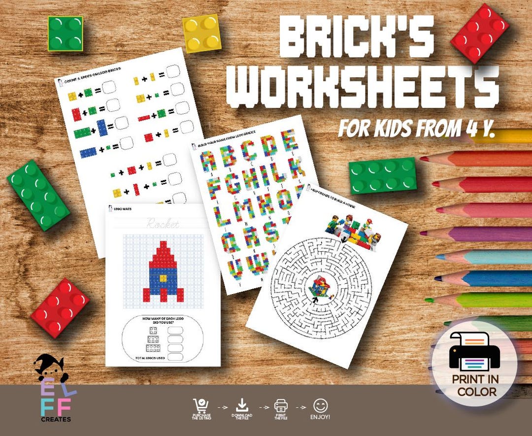 Printable BRICK'S Worksheets - Homeschool Montessori Materials ...
