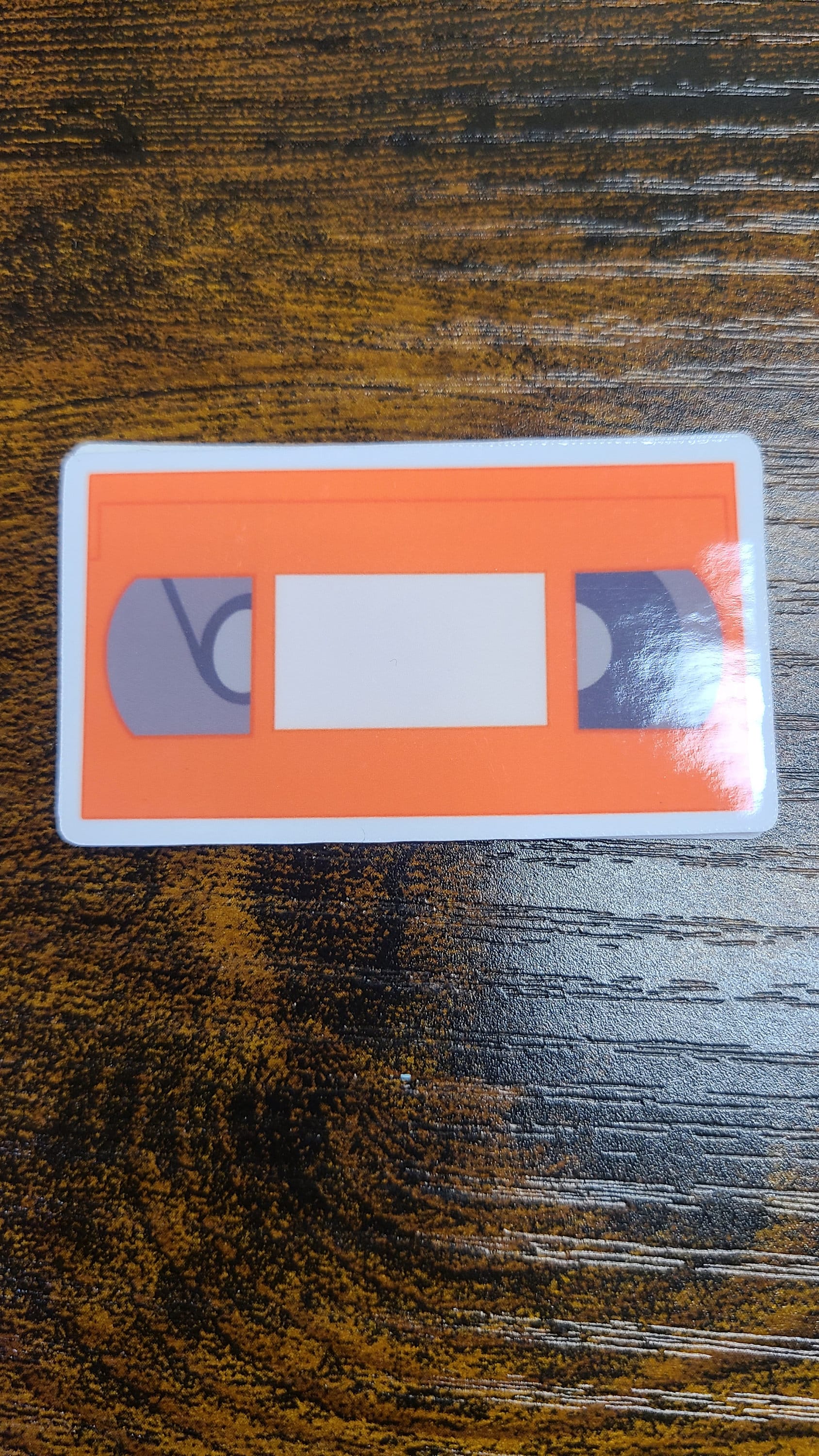 Retro Orange VHS Sticker Waterproof Vinyl Decal 90's Nickelodeon Tape ...