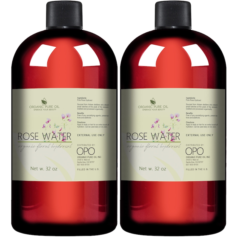 Rose Water Hydrosol 100 Natural Pure Organically Sourced Etsy