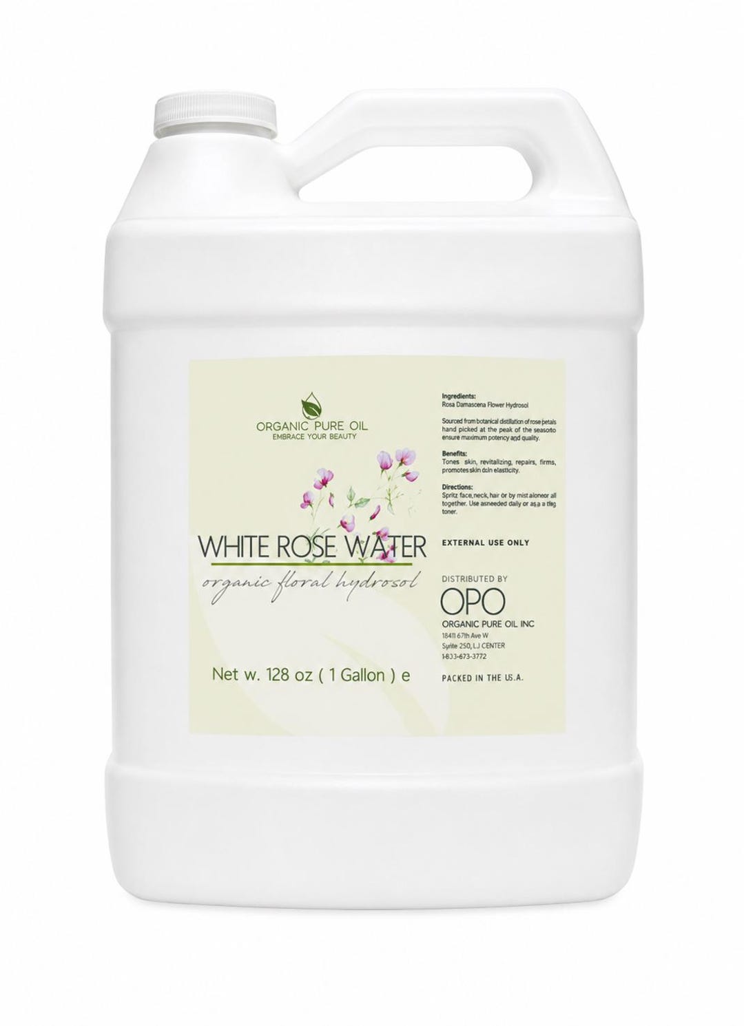 White Rose Water Hydrosol Spray: Bulgarian Toner for Face, Hair, Locs ...
