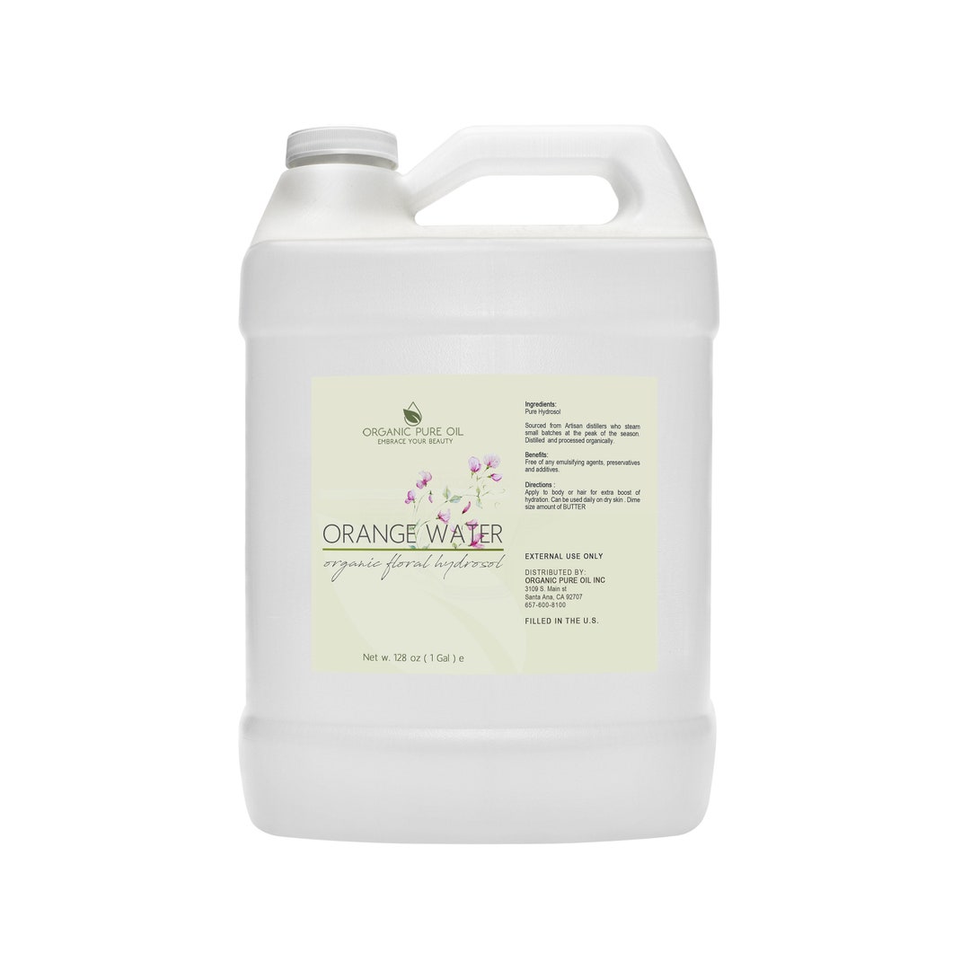 Organic Orange Hydrosol: Steam Distilled, Floral Hydrating Toner ...