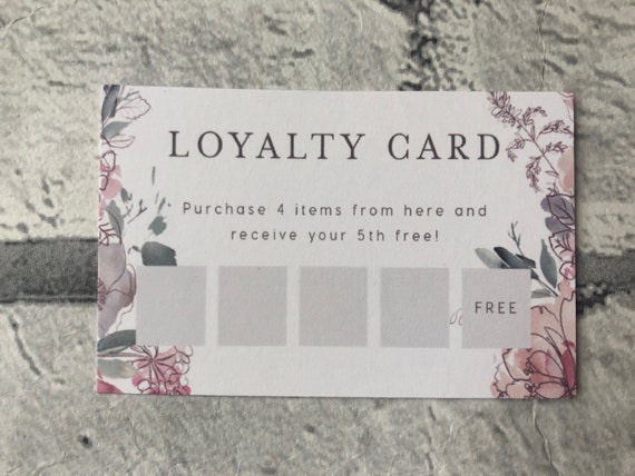 Customer Loyalty Thank You Business Thanks Card Luxury Stamp | Etsy UK