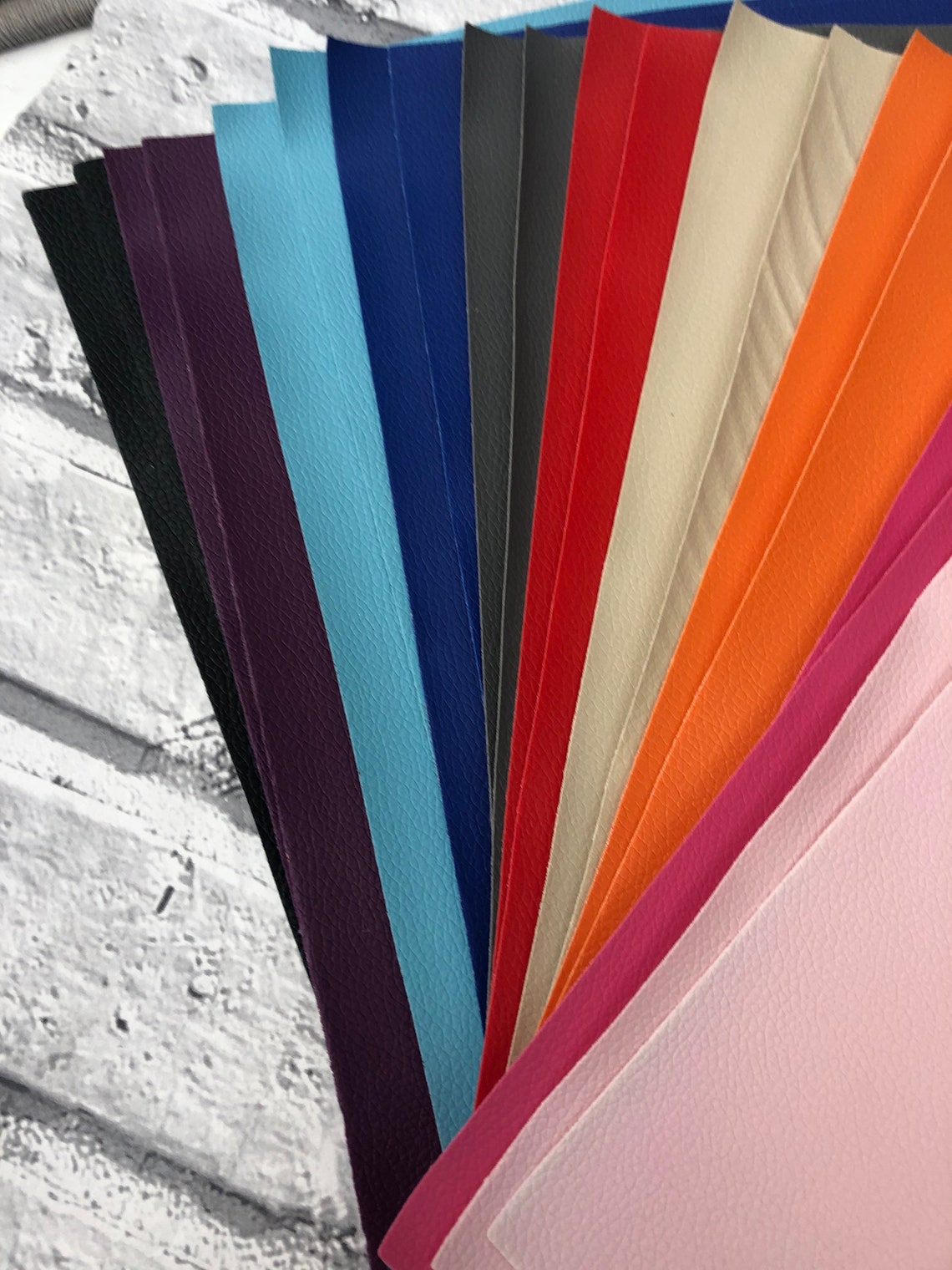 Leatherette Faux Leather Sheets Pastels Brights Bow Making | Etsy