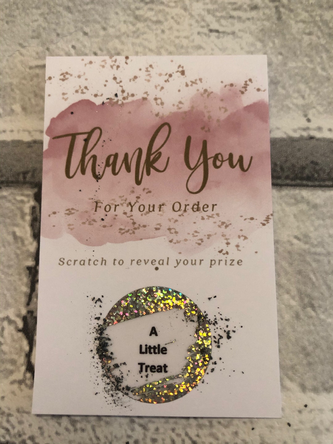 Customer Loyalty Scratch off Card Discount Gift Business Prize - Etsy