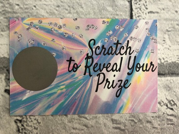 Customer Loyalty Scratch off Card Discount Gift Business Prize | Etsy