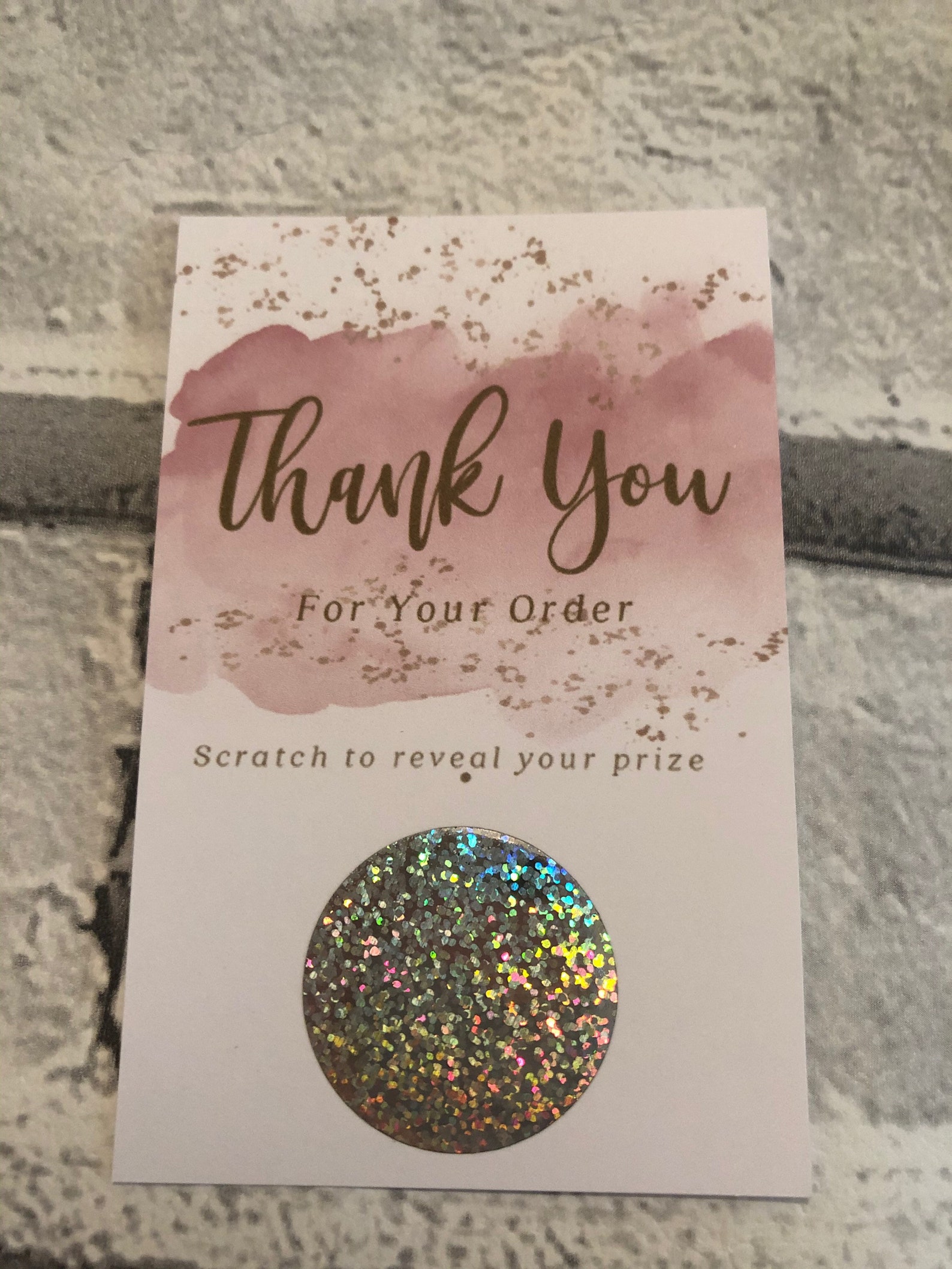 Customer Loyalty Scratch off Card Discount Gift Business Prize - Etsy