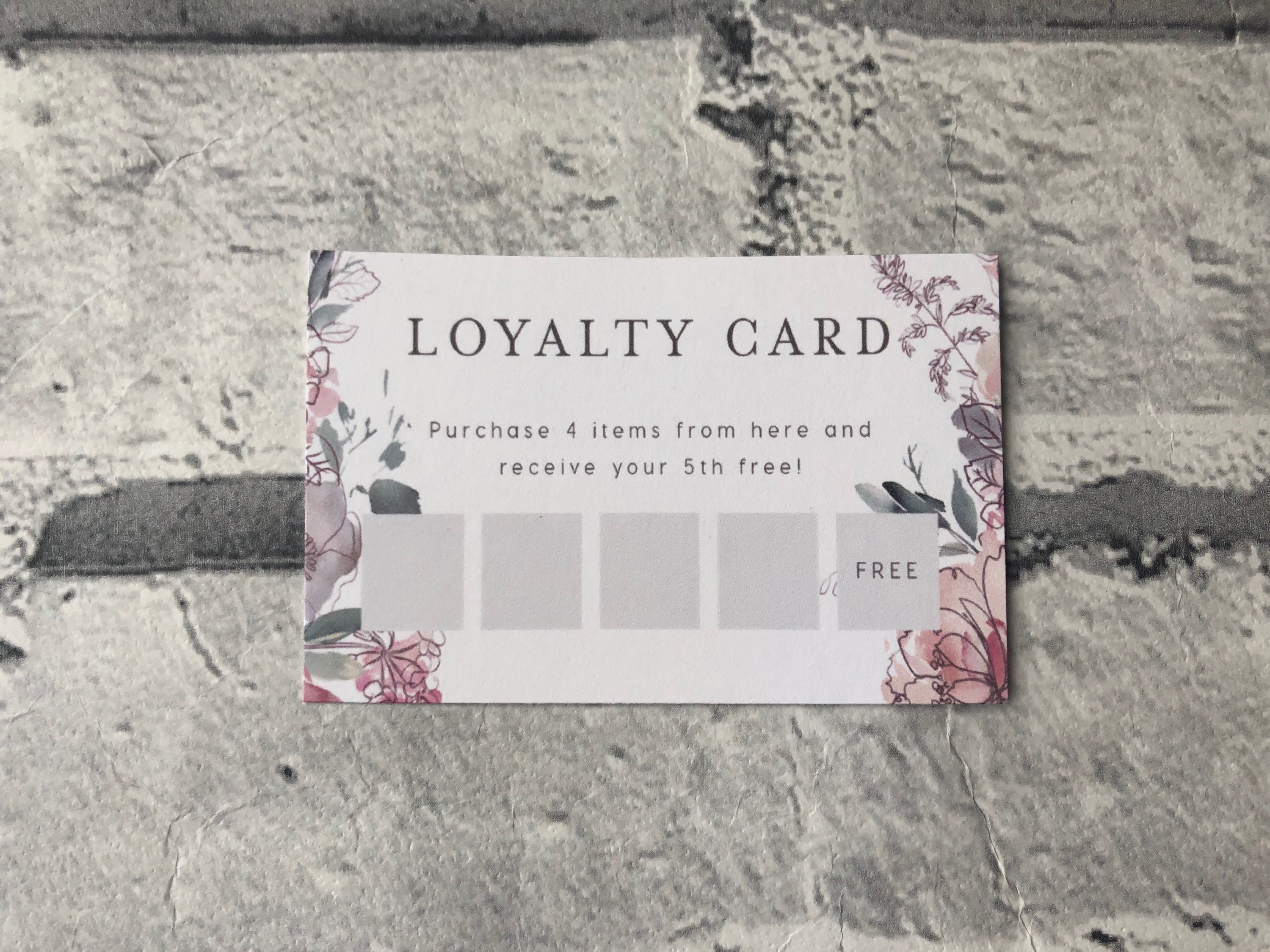 Customer Loyalty Thank You Business Thanks Card Luxury Stamp - Etsy UK