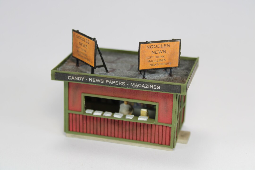 HO Scale Laser Cut News Stand Kit - Etsy
