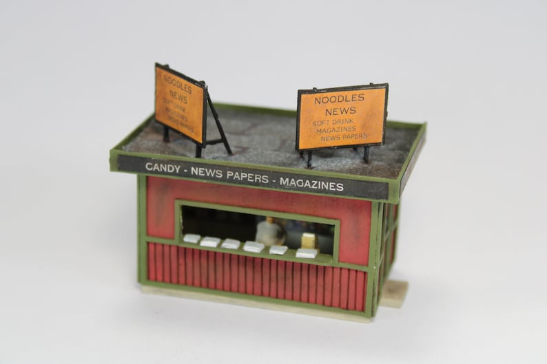HO Scale Laser Cut News Stand Kit - Etsy