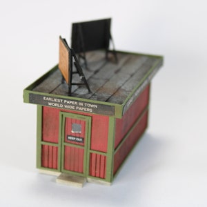 HO Scale Laser Cut News Stand Kit - Etsy