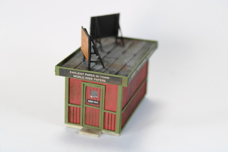 HO Scale Laser Cut News Stand Kit - Etsy