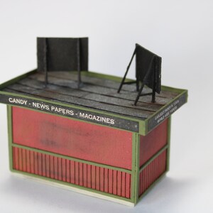 HO Scale Laser Cut News Stand Kit - Etsy