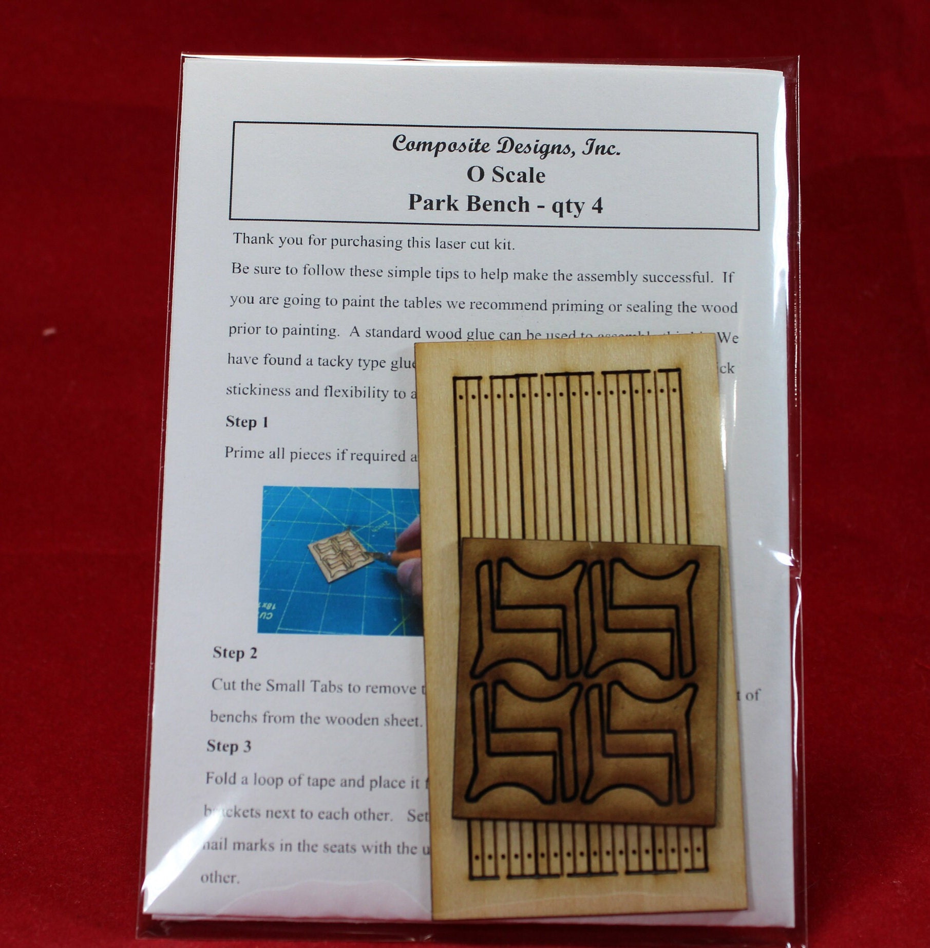 O, HO & N Scale Laser Cut Park Bench Kit - Etsy