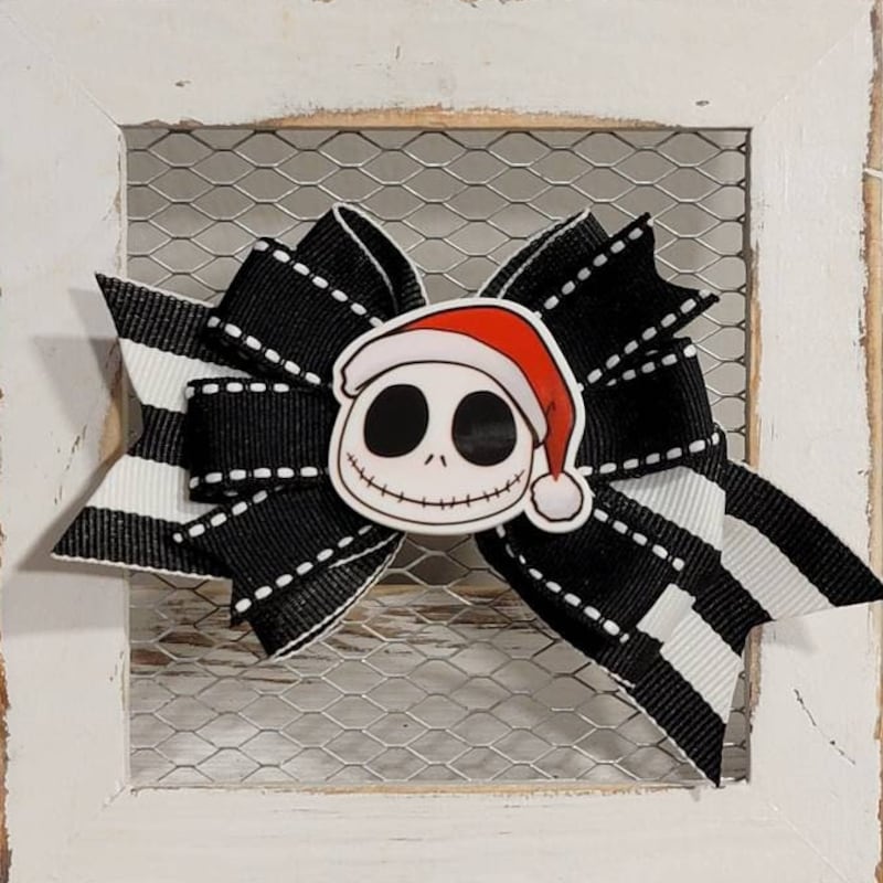 Jack Skellington Bow - Etsy