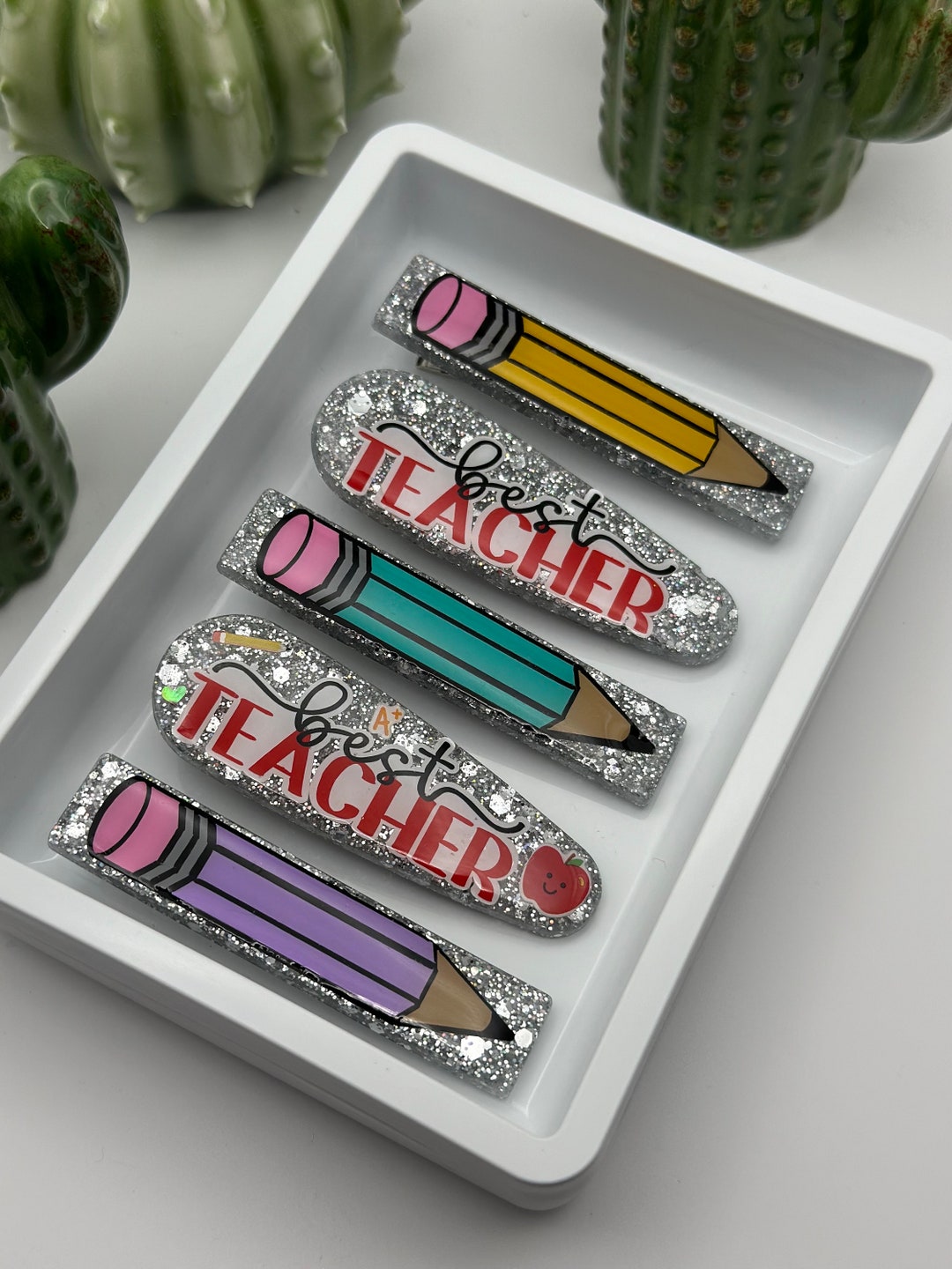 Teacher Hair Clips | Best Teacher Hair Clips | Pencil Hair Clips ...