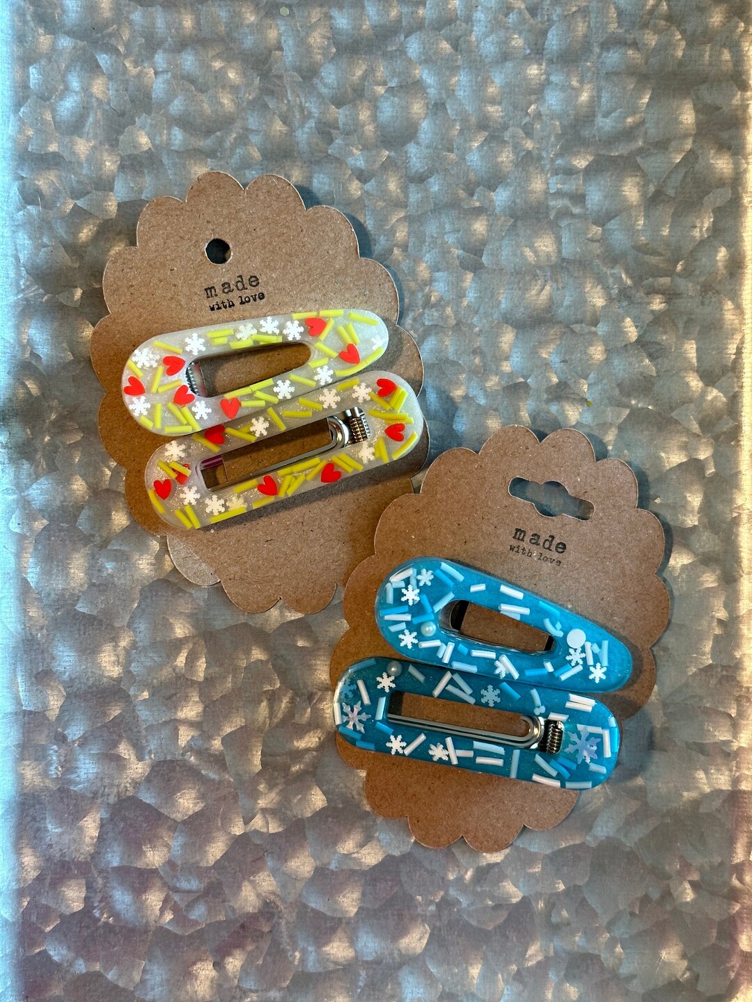 Grinch Hair Clips Christmas Hair Clips Santa Hair Clips Snowflake Hair ...