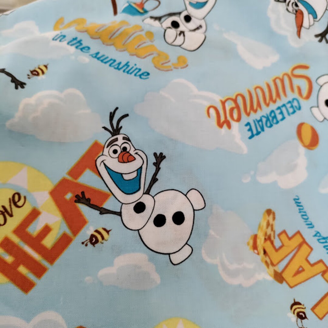 Disney Olaf Chillin in the Sunshine Fabric 18x44 Inches - Etsy