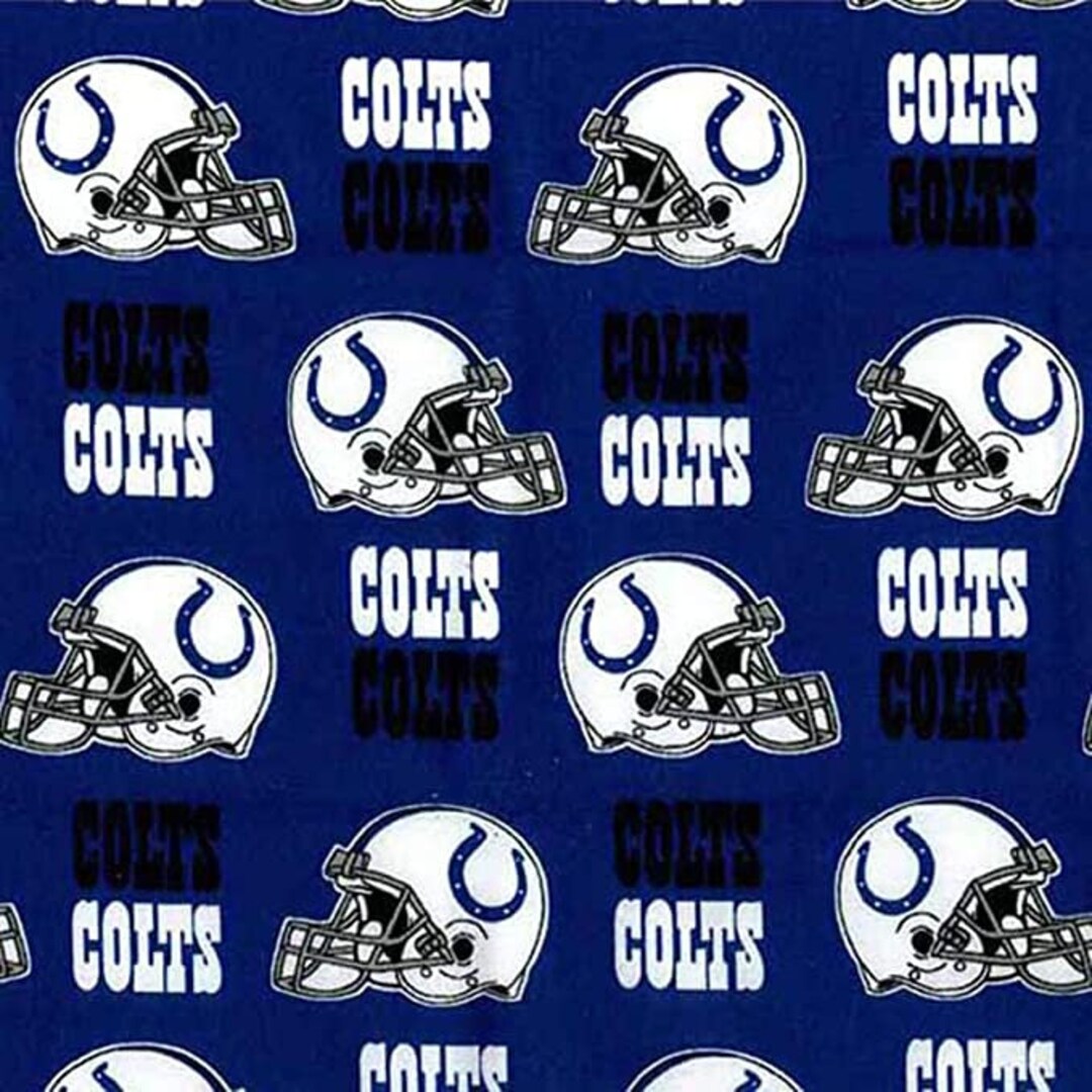Indianapolis Colts Football Fabric - 16"x58" Inches - Etsy