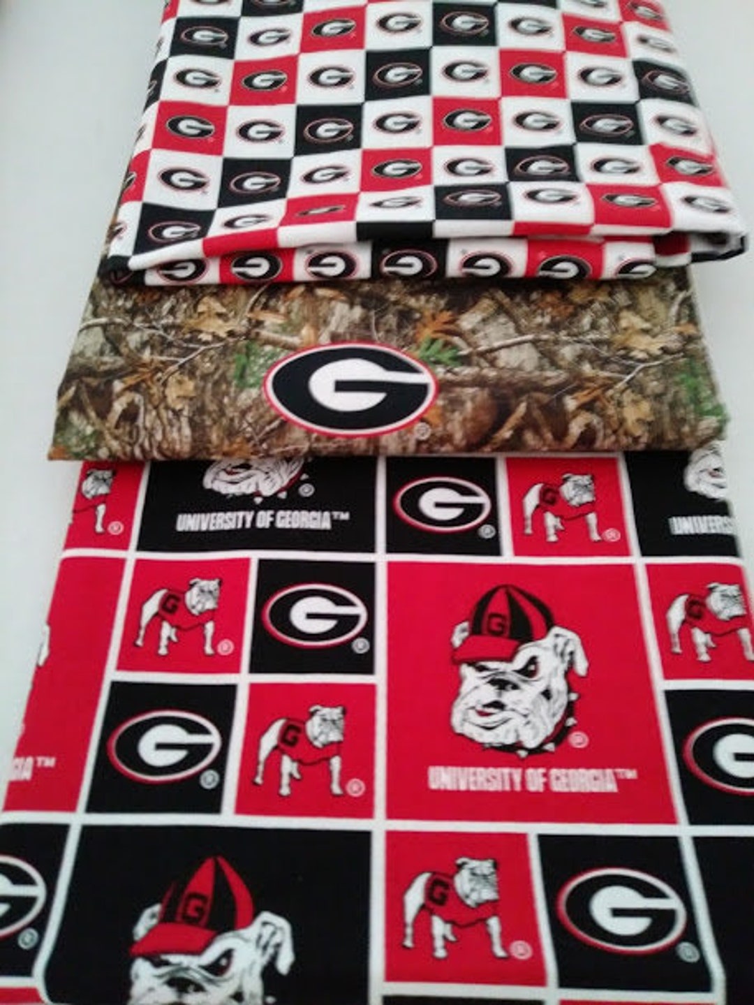 University of Georgia Football Fabric -18"x43" - Etsy