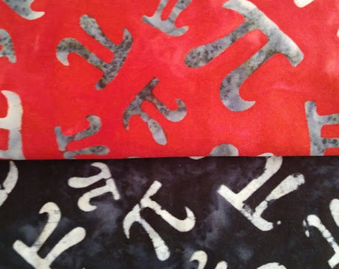 The Symbol PI Red and Black Fabric 9x44 Inches - Etsy