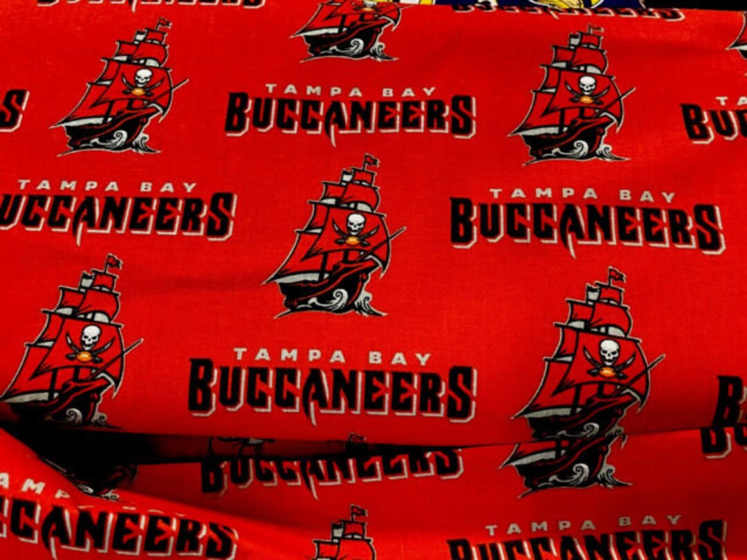 Tampa Bay Buccaneers Football Fabric -18"x58" Inches - Etsy