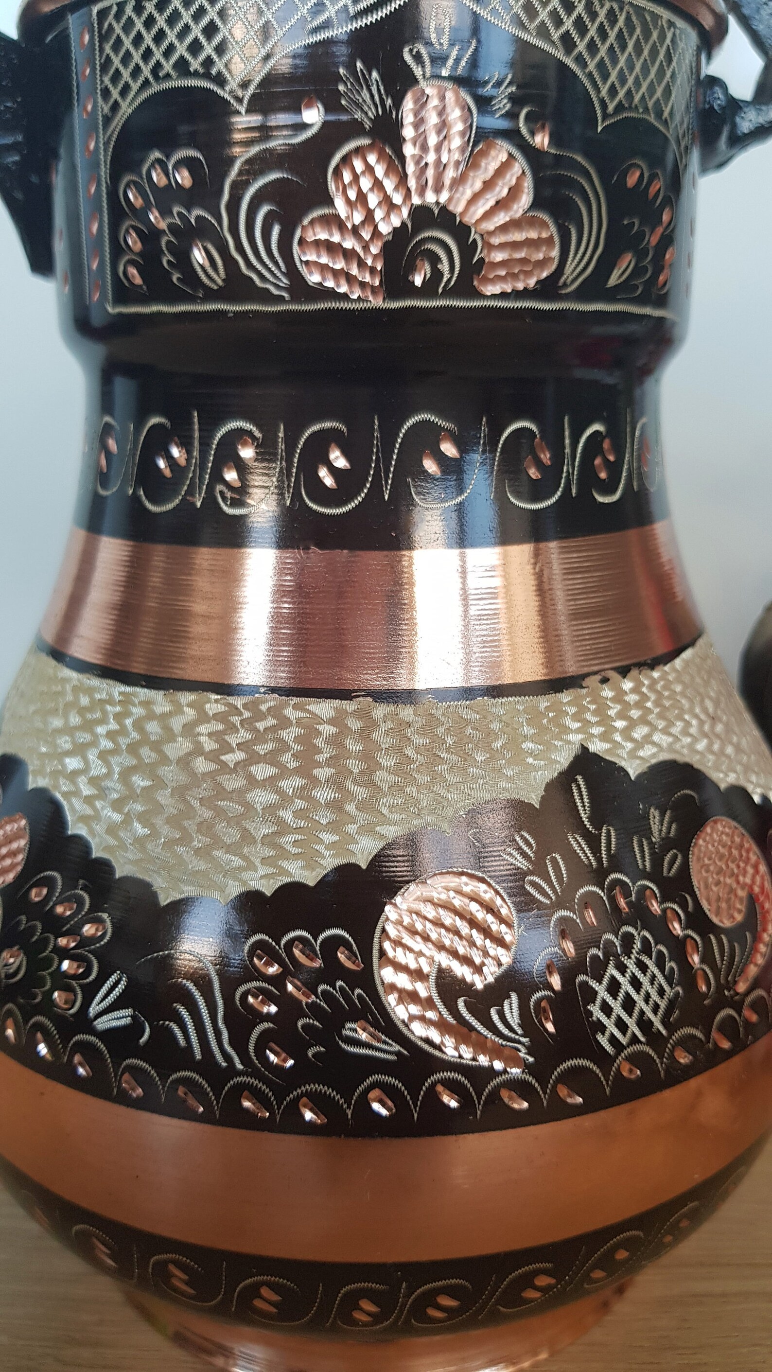 Copper Water Pitcher,handmade Tinned Copper Jug,water Jug Dispenser ...