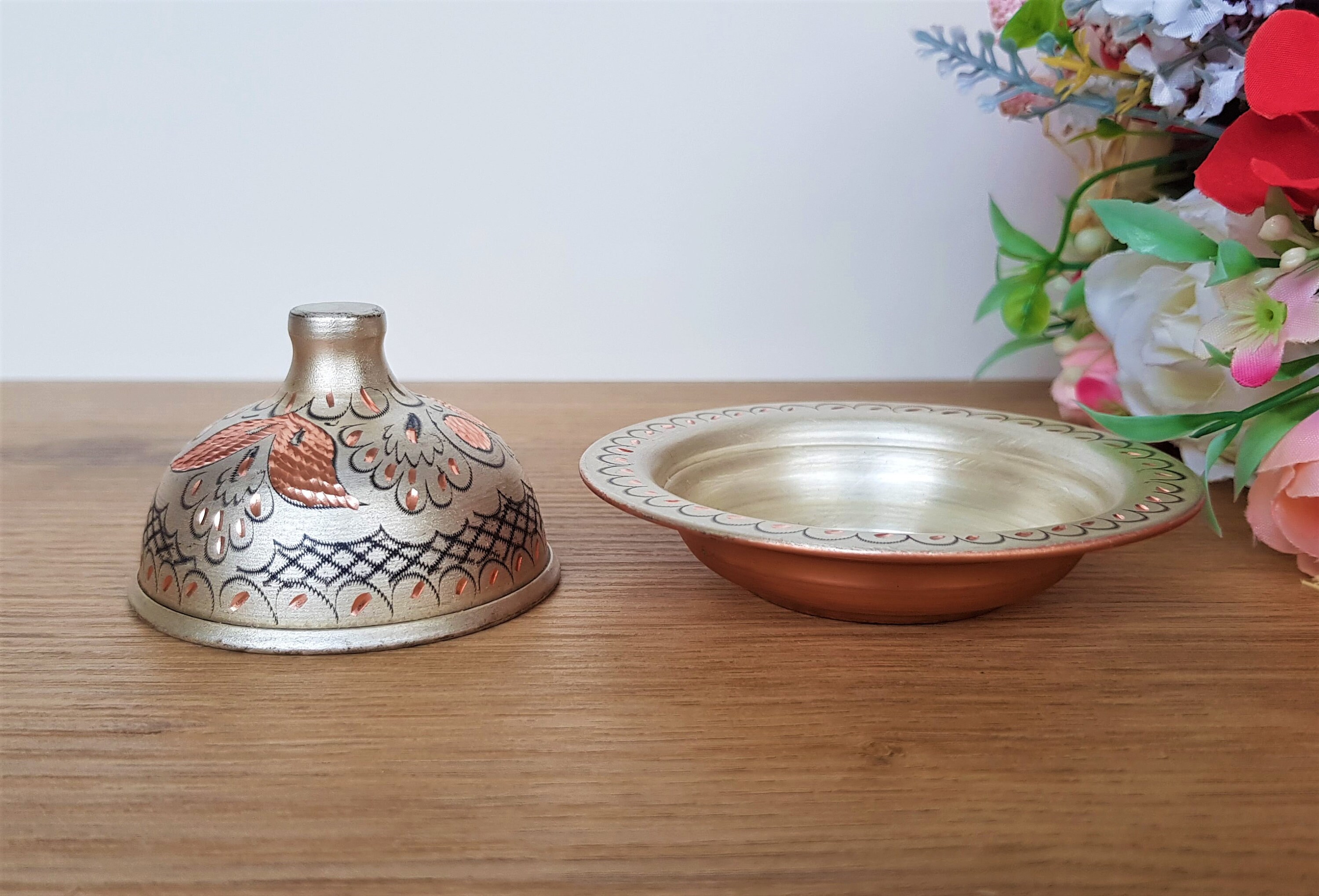 Tiny Bowl Mini Copper Bowl decorativo tazón de metal - Etsy España