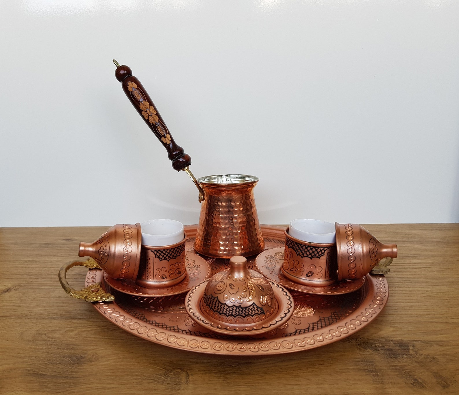 Turkish Coffee Cup Mug Set With Tray and Turkish Coffee | Etsy