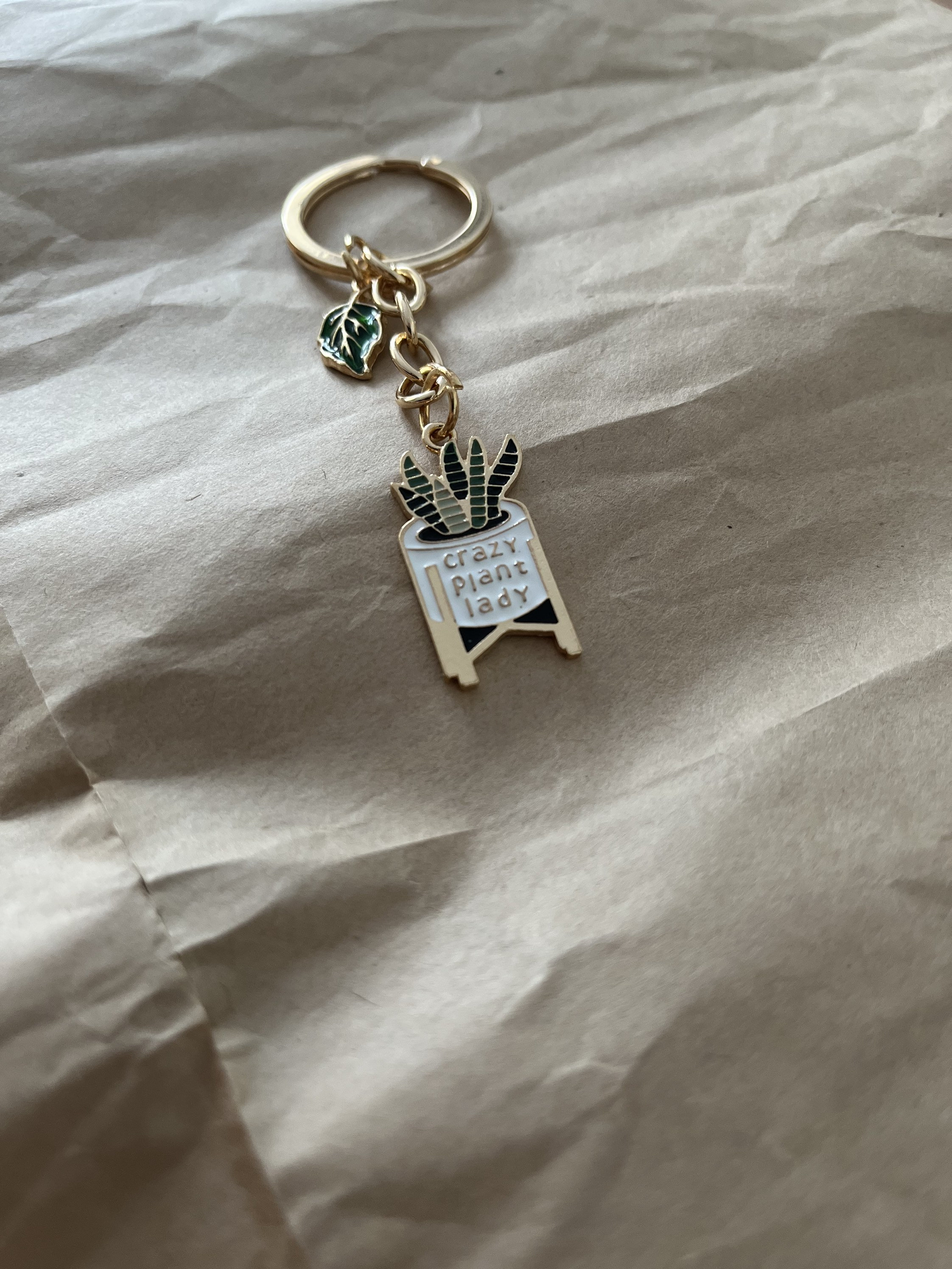 Plant Leaf Keyring Accessories Bag Charm Plant Keyrings Plants Lovers ...