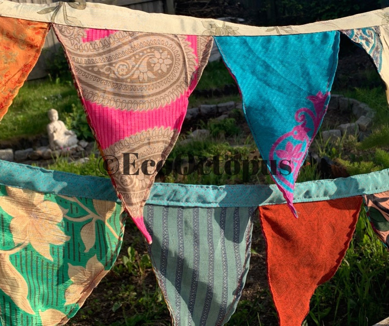 Recycled Bunting Handmade Bunting Eco Friendly Bunting - Etsy